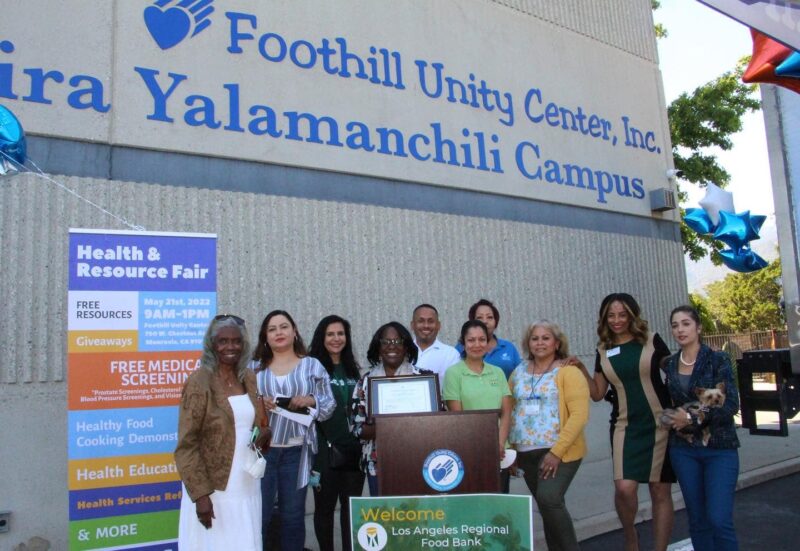 Foothill Unity Center is awarded the title of Nutritious Food Pantry by ...