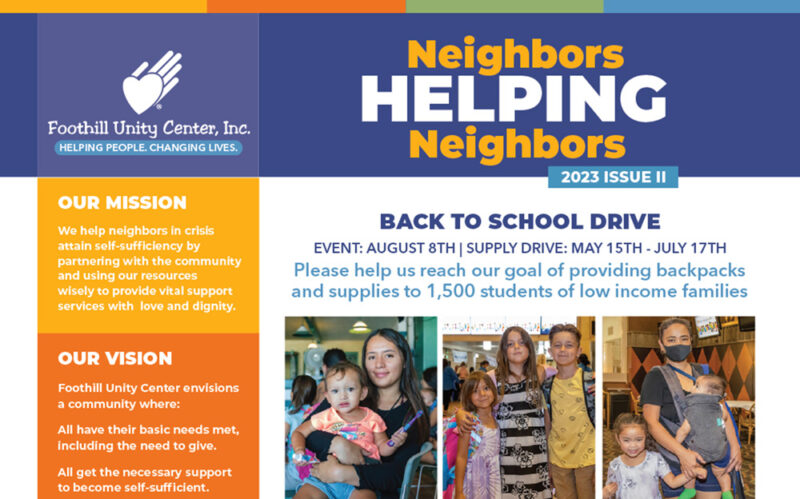 Home - Foothill Unity Center - Food Bank and Support Services